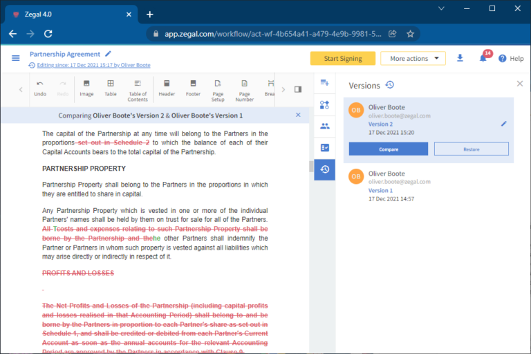 Contract Redlining: What, why, when, how? | Zegal